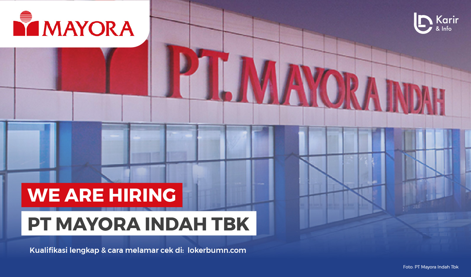 PT Mayora Indah Tbk - Karir dan Info