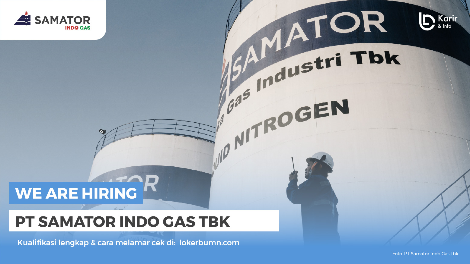 PT Samator Indo Gas Tbk - Karir dan Info