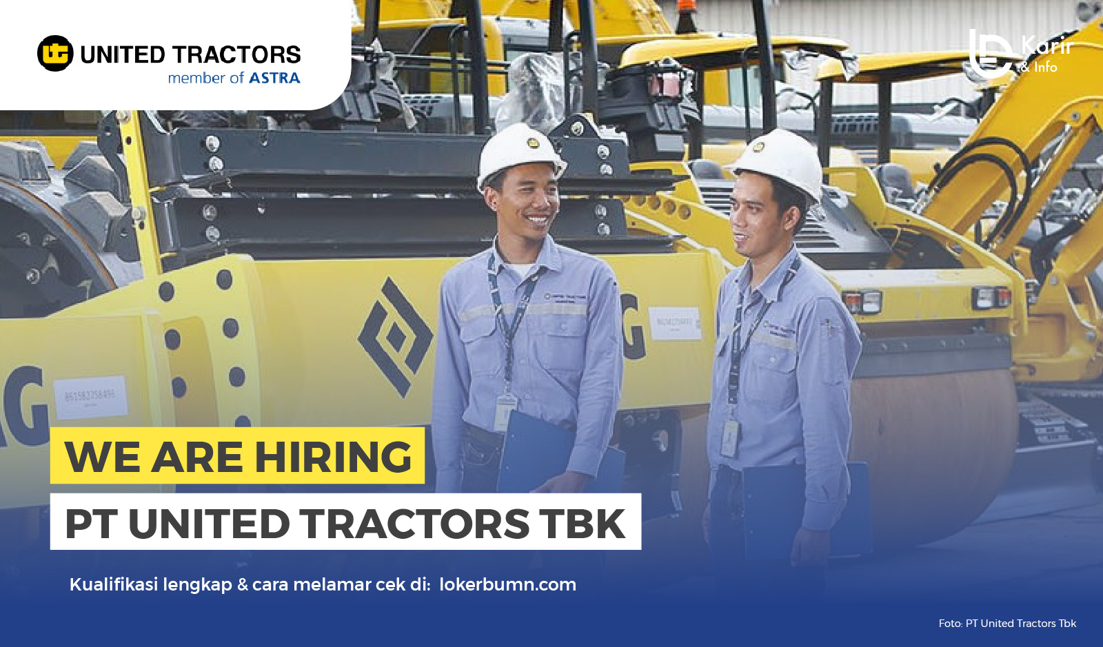 PT United Tractors Tbk - Karir dan Info
