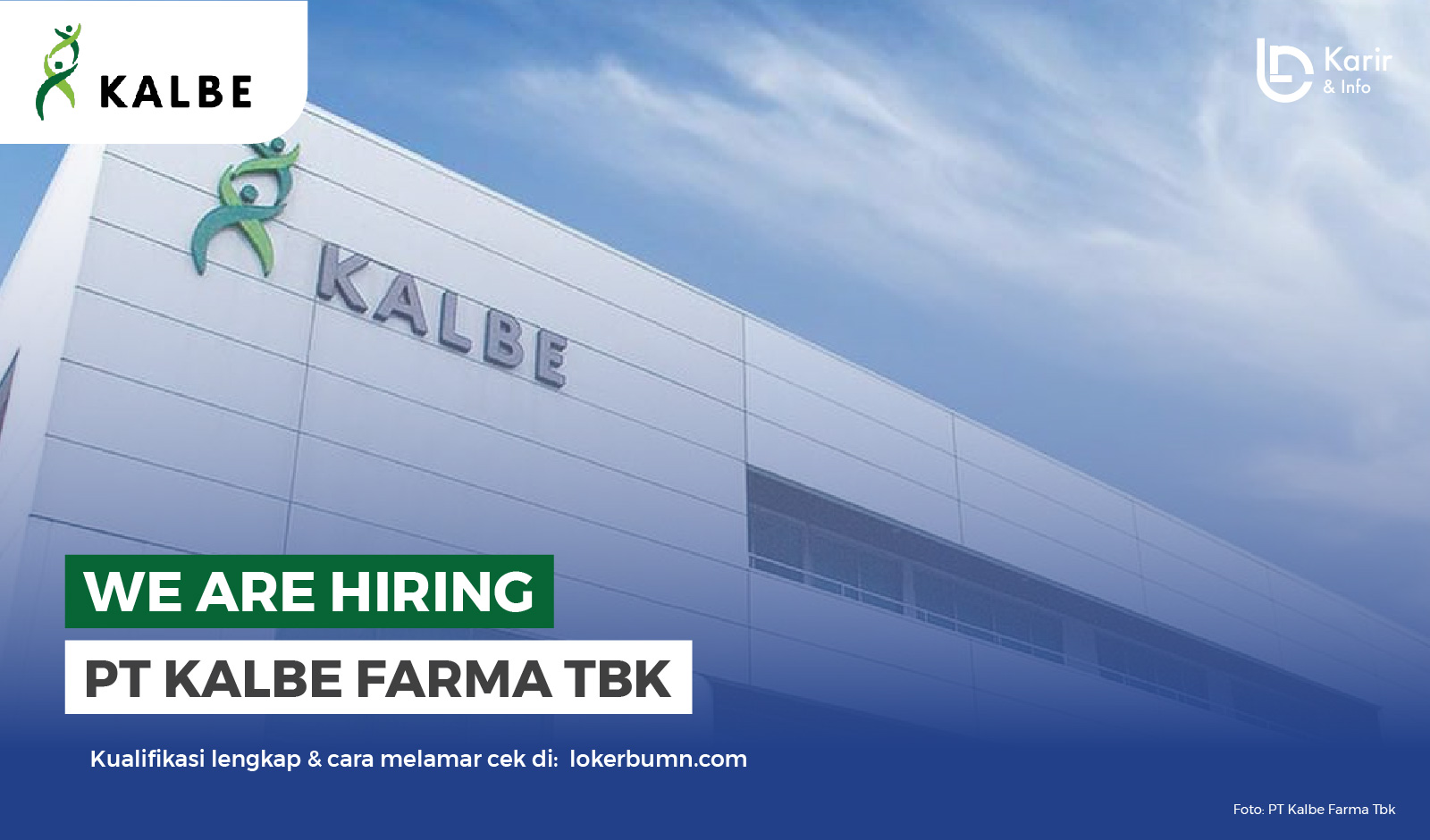PT Kalbe Farma Tbk - Karir dan Info